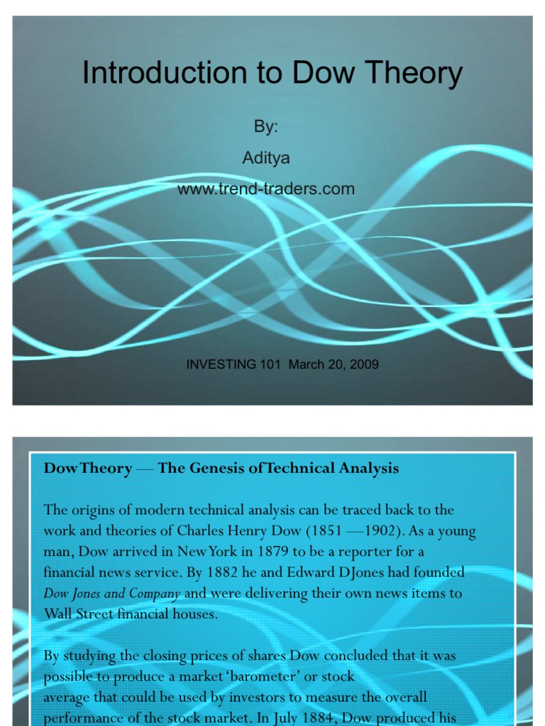 Dow Theory in Technical Analysis | PDF