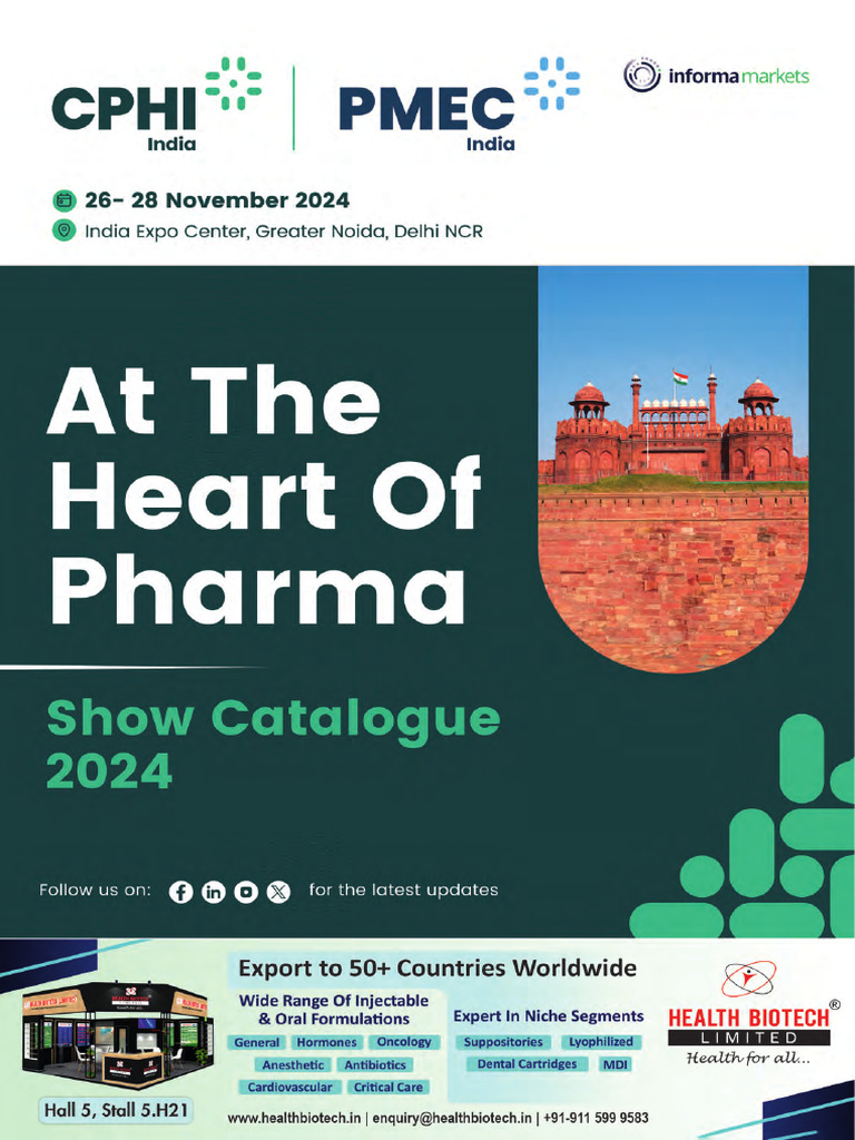 CPHI India 2024 Directory | PDF | Pharmaceutical Industry