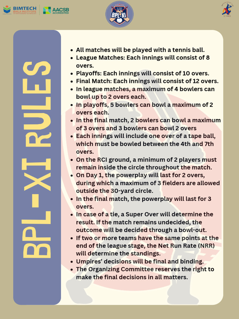 BPL Rules | PDF