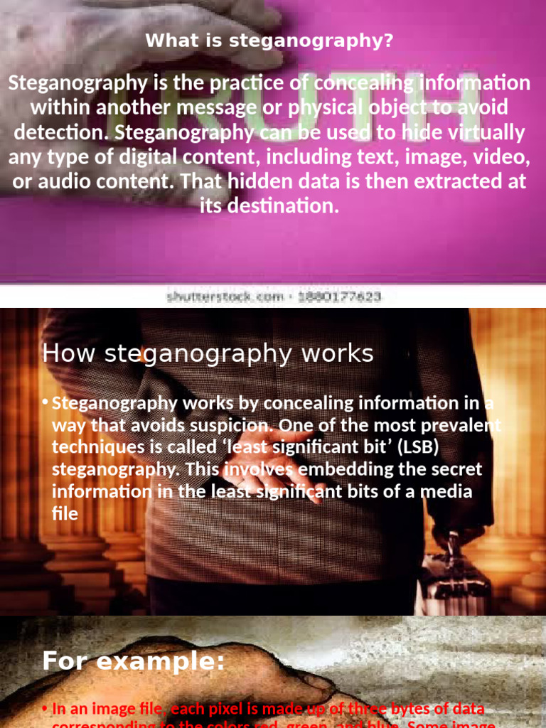 What is steganography | PDF