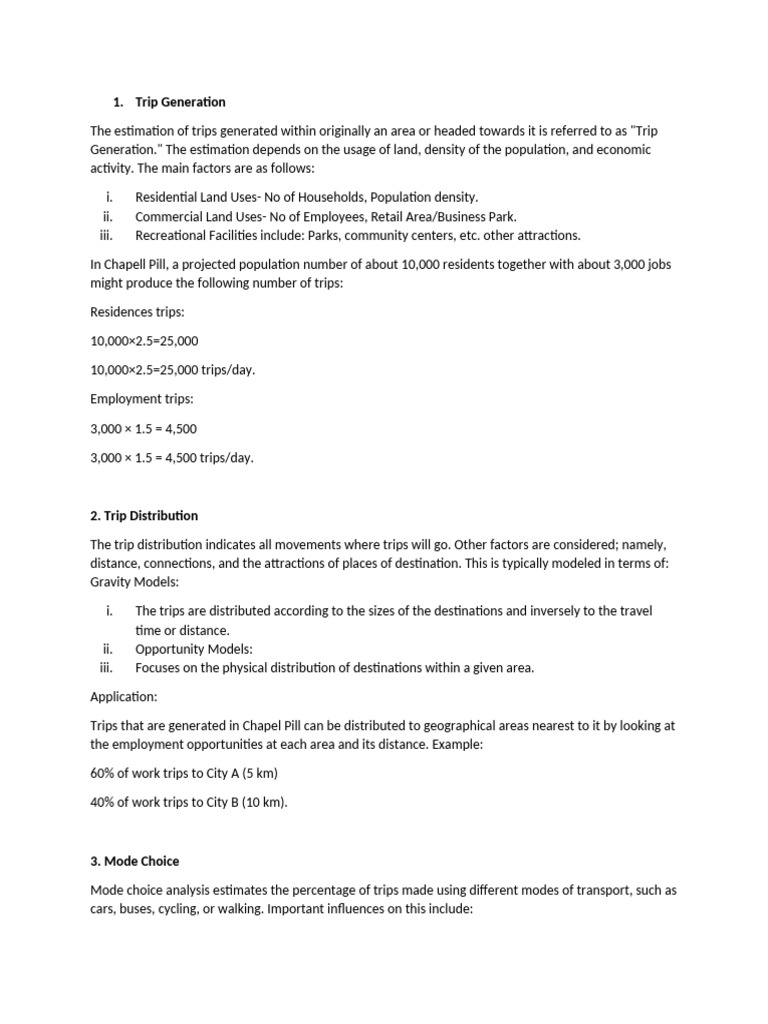 Trip Generation | PDF