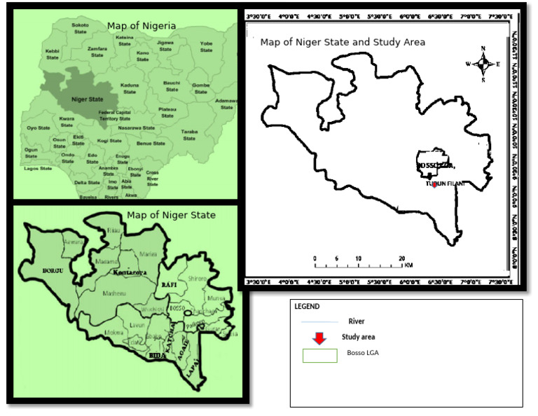Niger State Map and Study Area | PDF