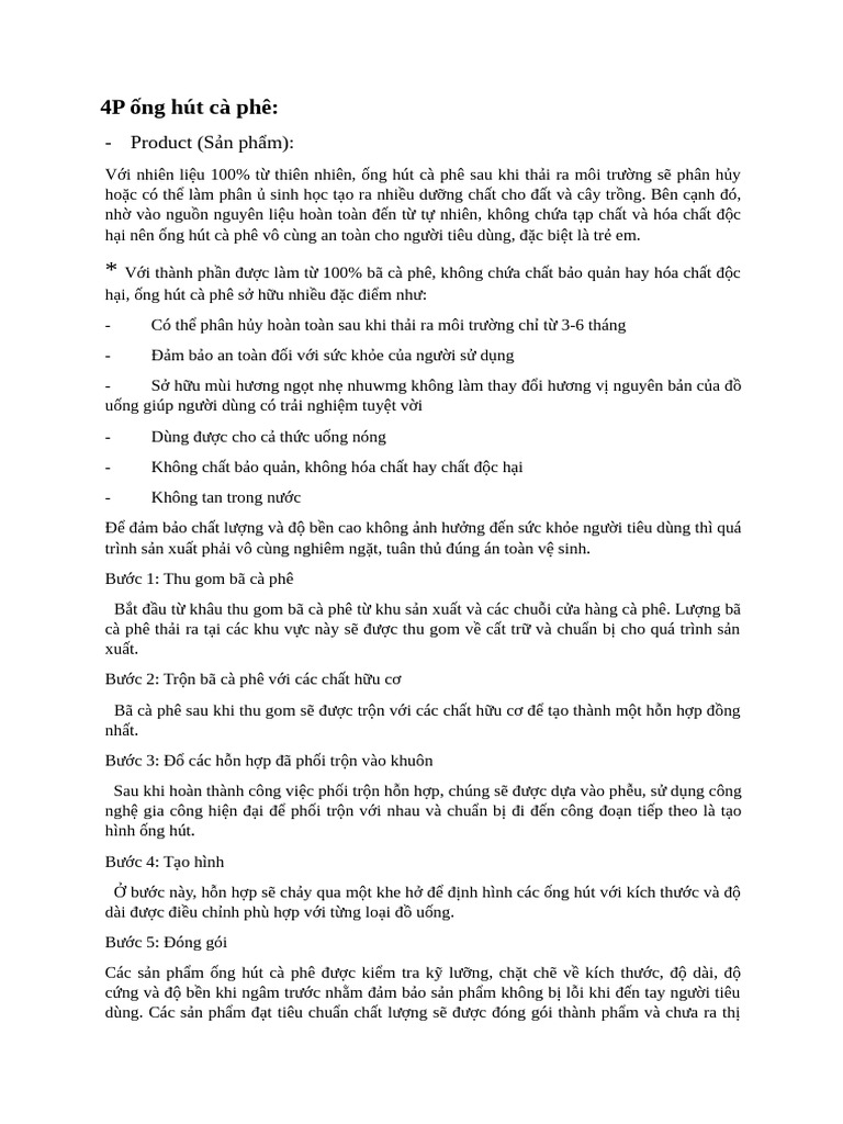 4P ống hút cà phê | PDF