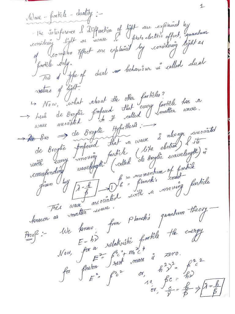 Wave Particle Duality | PDF