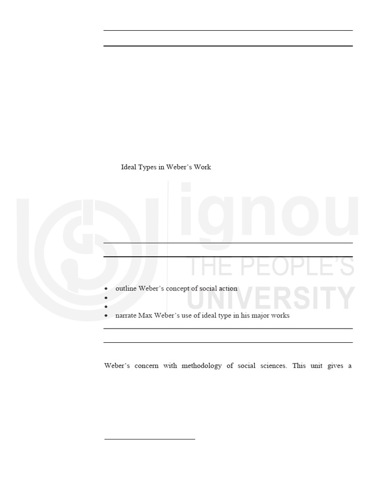 Types of Social Action by Max Weber | PDF | Max Weber | Rationality