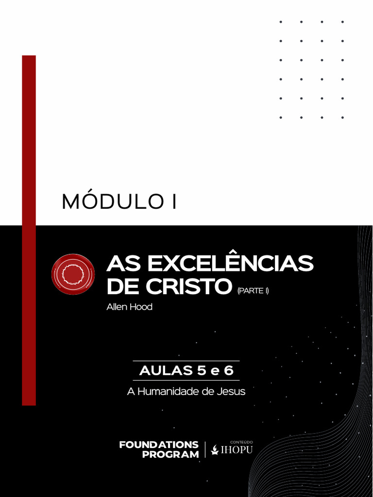 Aula 5 e 6 - A Humanidade de Jesus | PDF | Jesus | Maria, mãe de Jesus