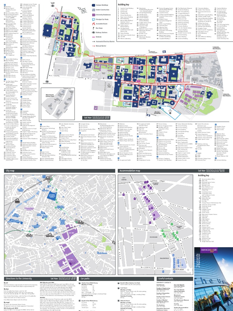 A Map of Buildings and Facilities at the University of Manchester ...