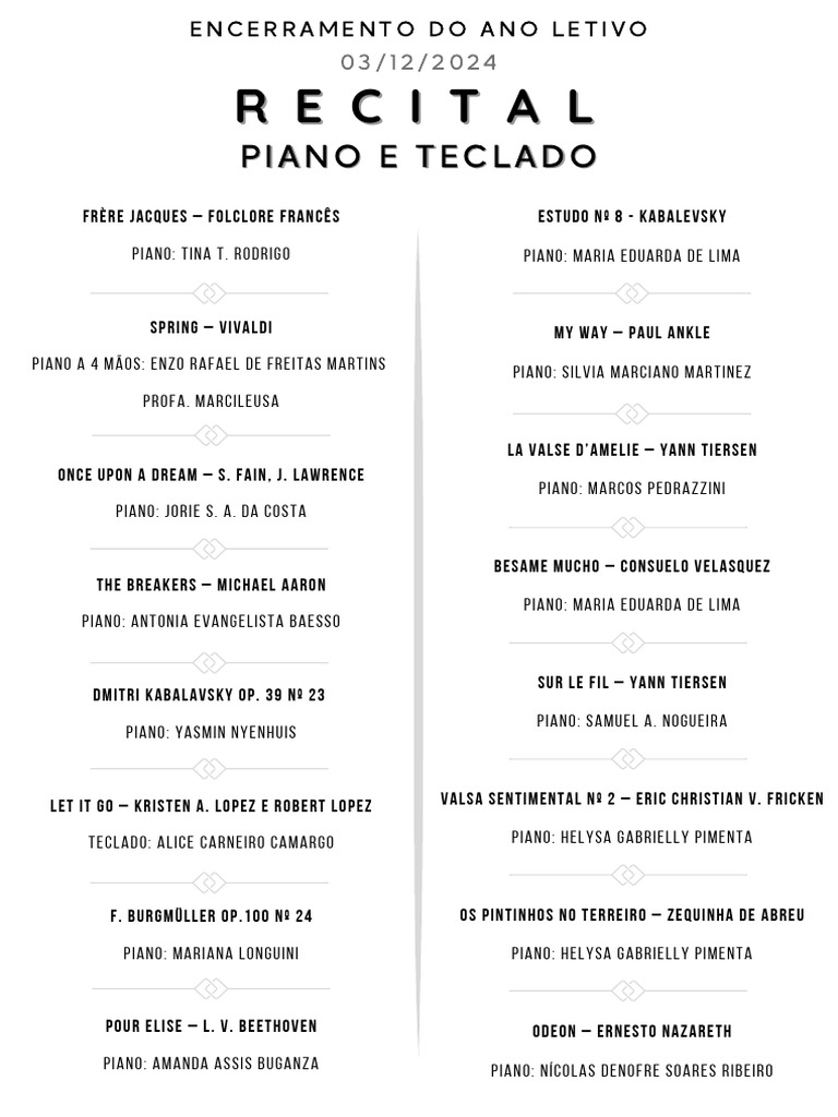 Programa Recital 03122024 | PDF