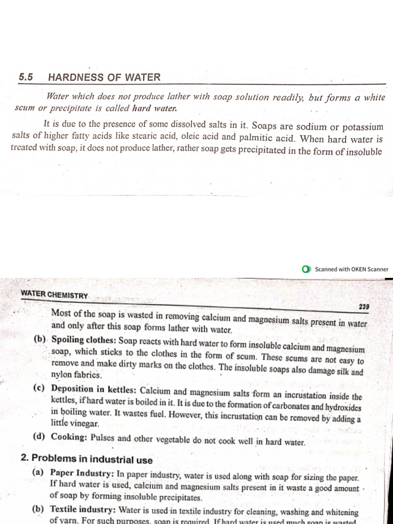 Water Chemistry | PDF