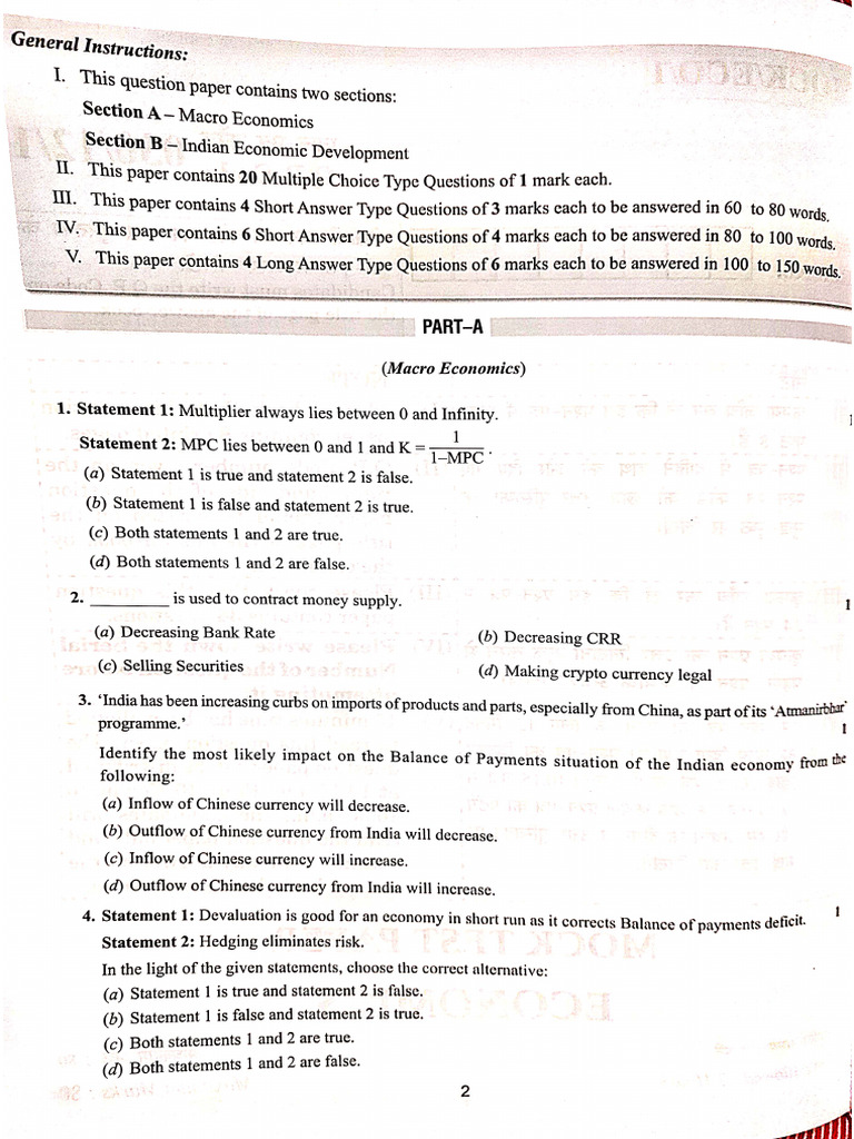 Macroeconomics Questions | PDF