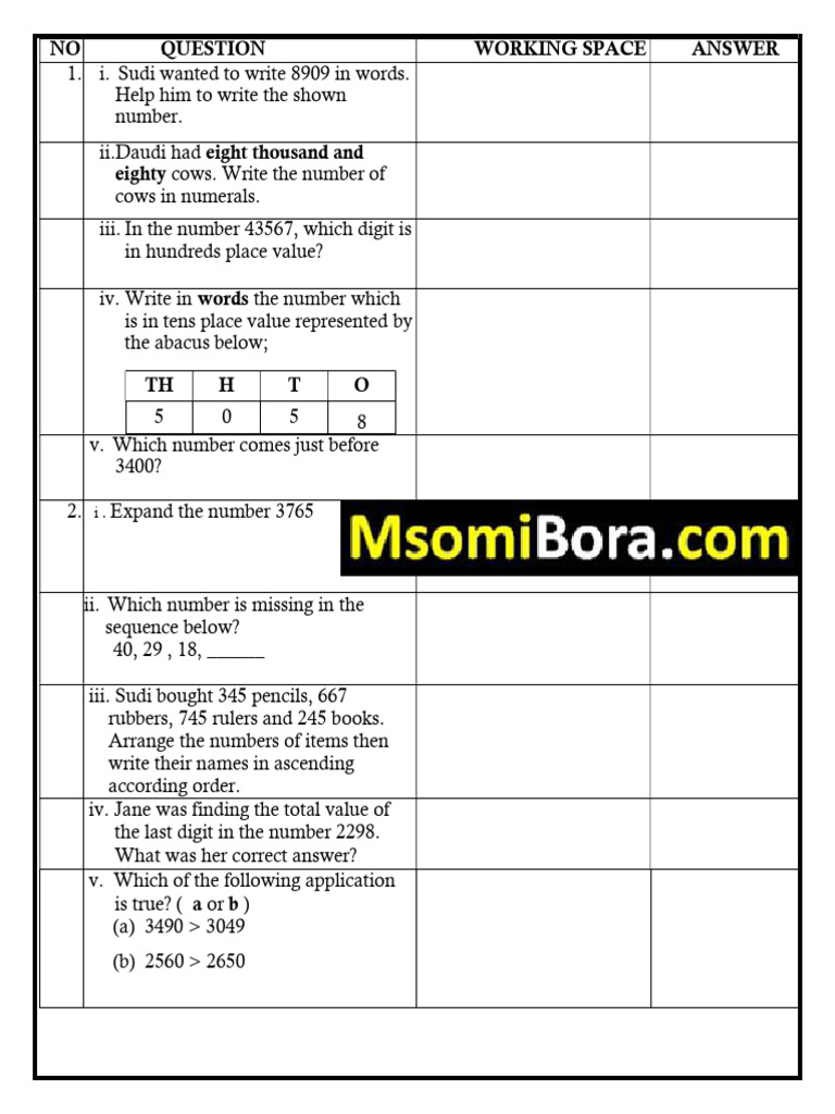 MATH STD 3 | PDF | Mathematics
