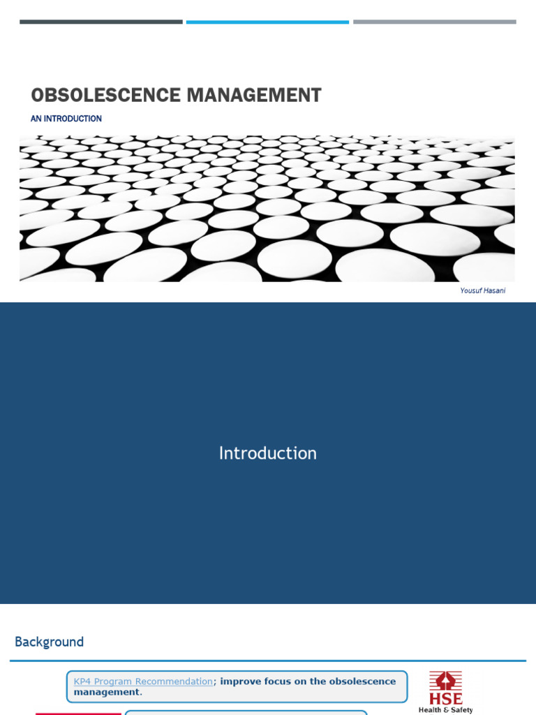 Obsolescence Management Fundamentals, Yousuf Hasani | PDF | Reliability ...