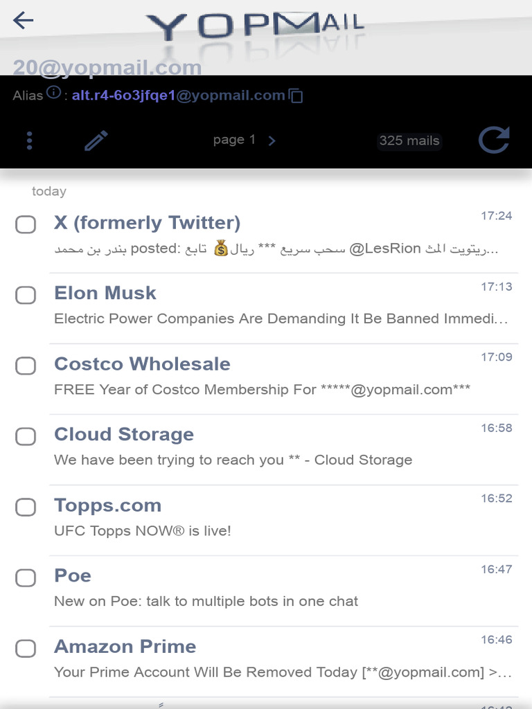 Yopmail Inbox Overview and Alerts | PDF