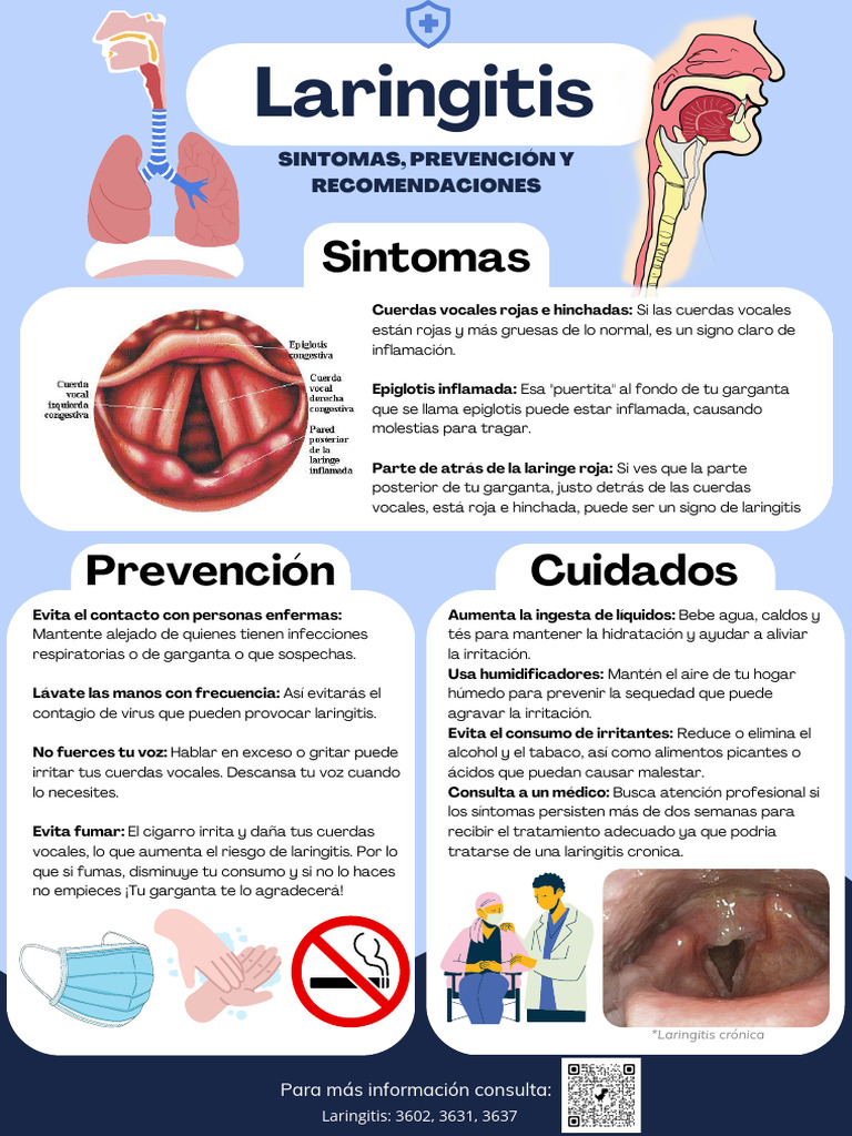 Laringitis: Síntomas y Prevención | PDF | Especialidades Medicas ...