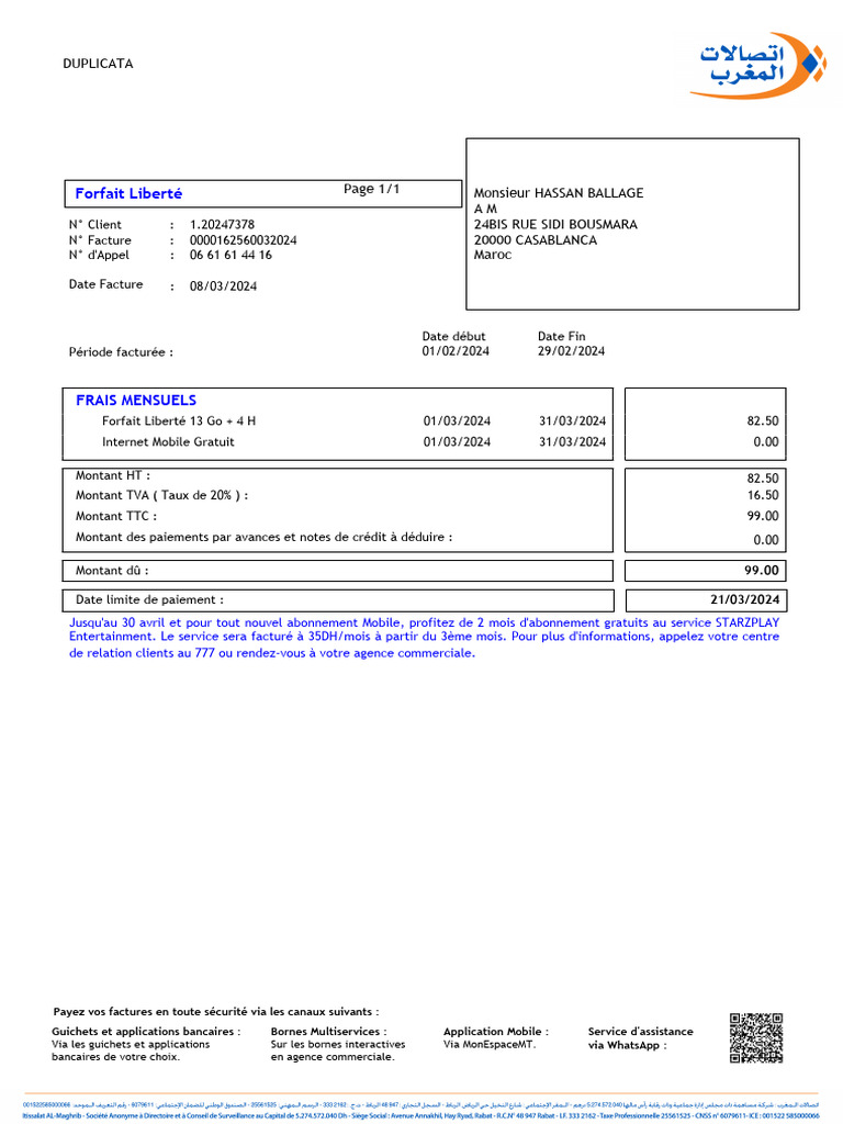 Options de paiement et services bancaires | PDF | Facture | Taxe sur la ...