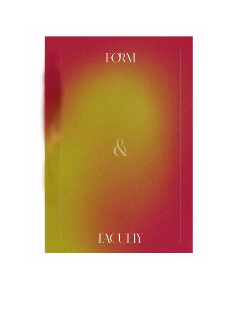 Form and Faculty | PDF