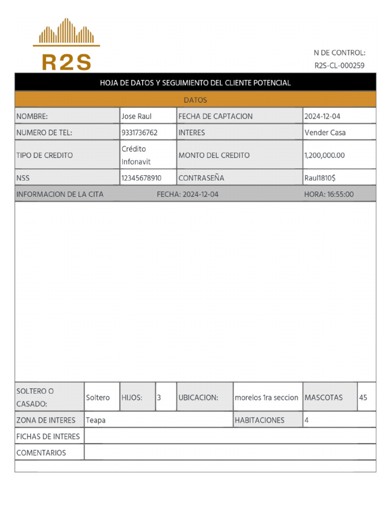 REPORTE DE CLIENTE | PDF