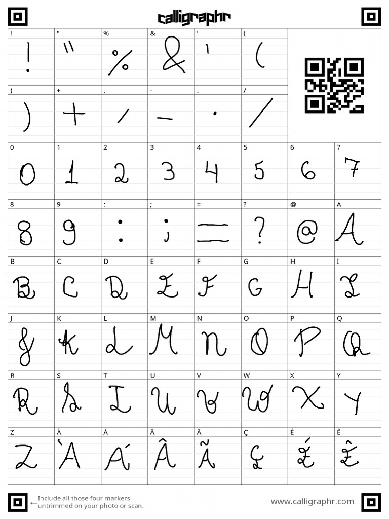 Calligraphr-Template 1 | PDF
