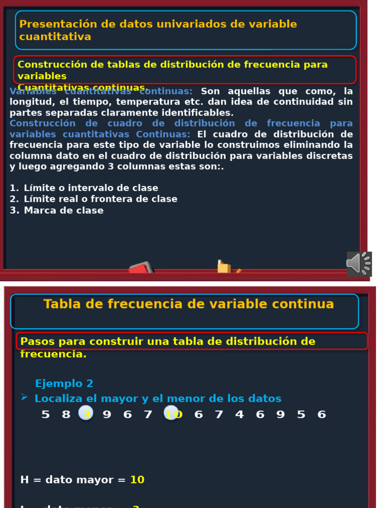 Tabla de Distribución de Frencias Para Variable Cuantitativa Continua | PDF | Frecuencia ...