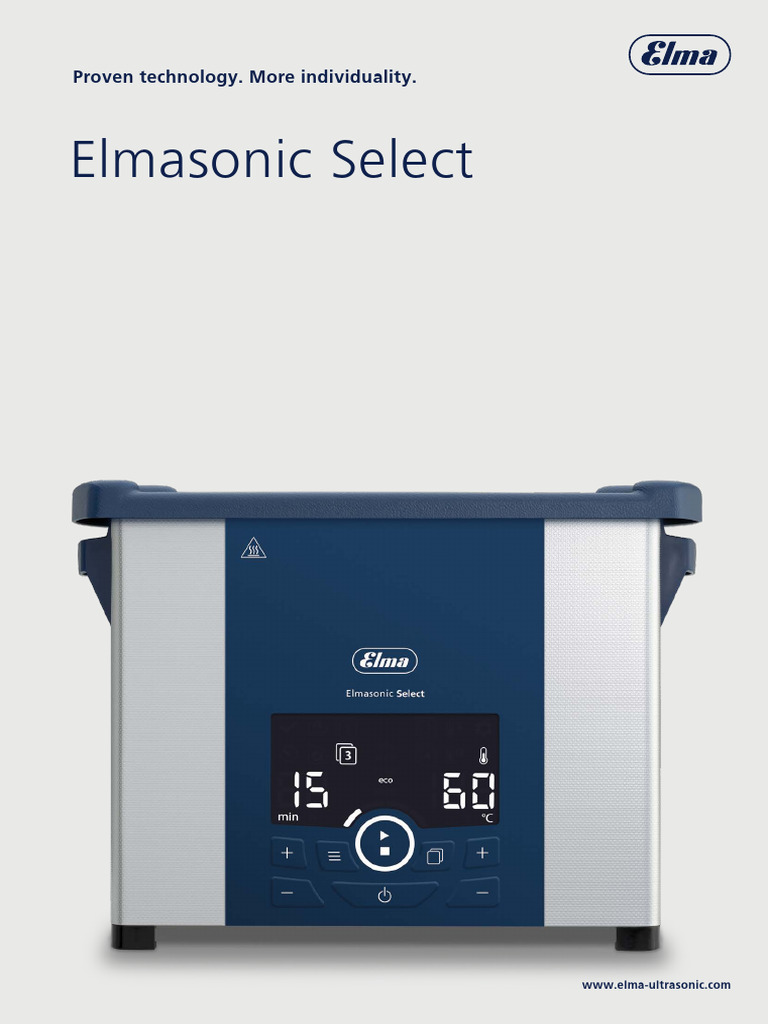 Elmasonic Select Extra Powerful Ultrasonic Cleaners ...