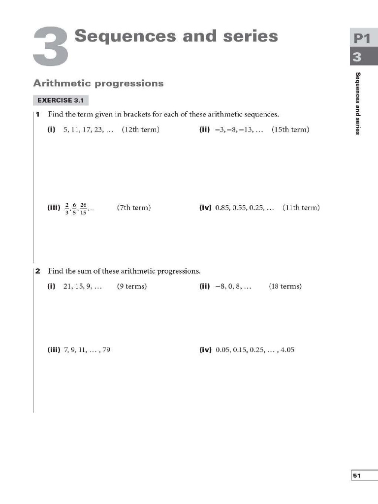 aritmetic progression | PDF | Mathematical Analysis | Mathematics