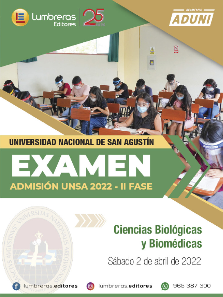 Ex Adm Unsa II Fase-2022 (Bio) | PDF | Placas tectónicas | Temblores