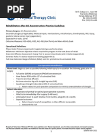 Total Knee Arthroplasty (Tka) Post-Op Clinical Practice Guideline | PDF ...