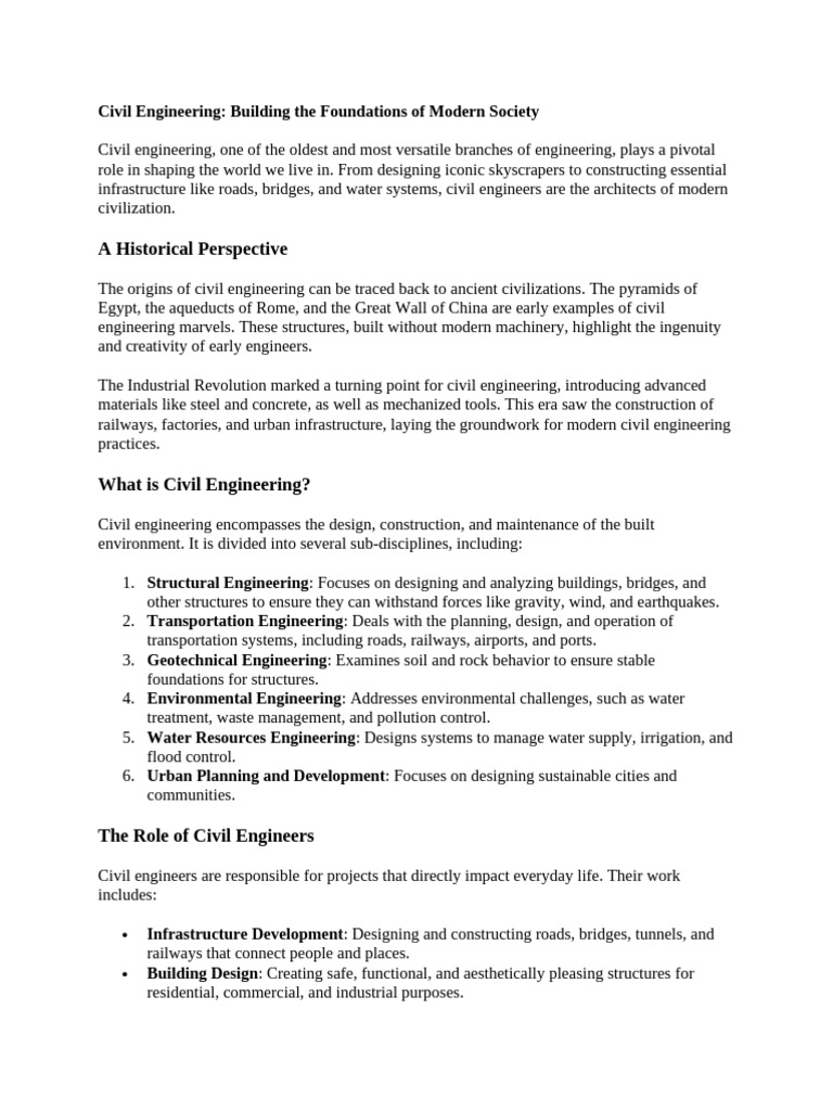 civil | PDF | Civil Engineering | Infrastructure
