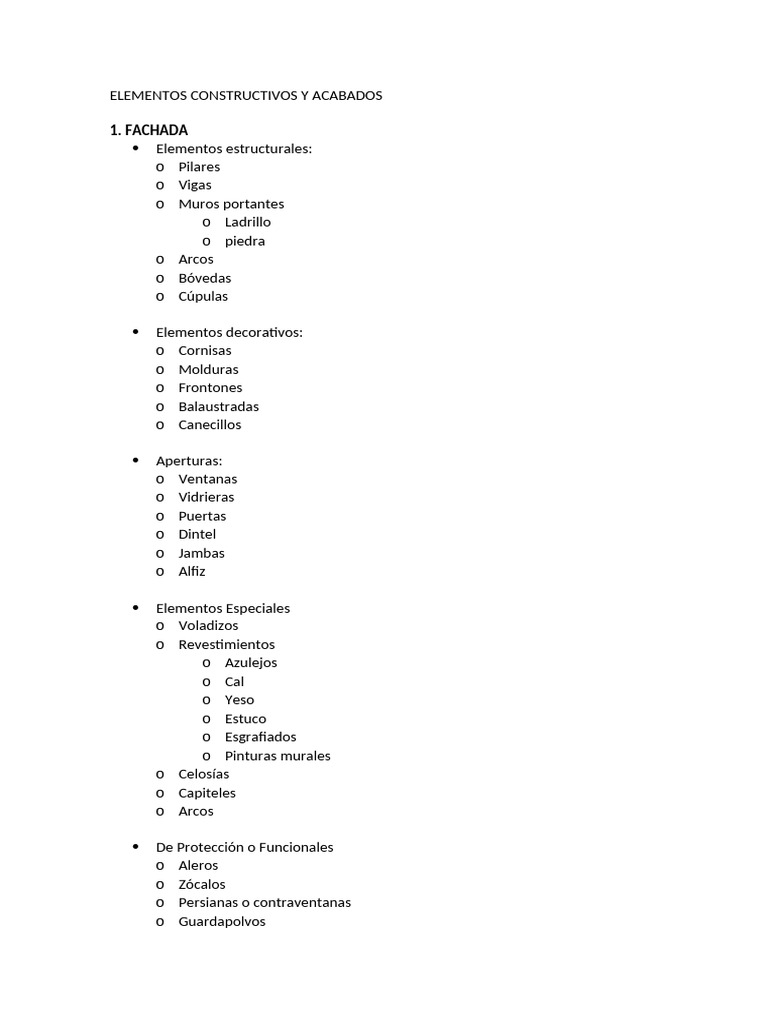 Elementos Constructivos | PDF