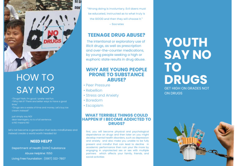 YOUTH SAY NO TO DRUGS | PDF | Substance Abuse | Drugs
