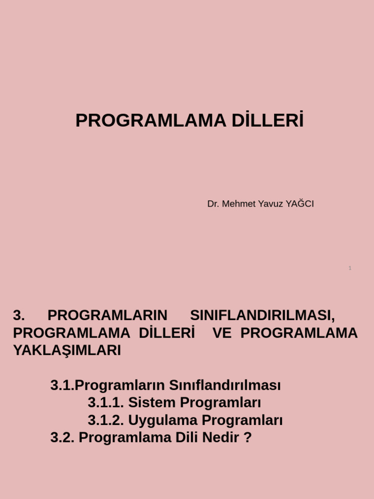PROGRAMLAMA -3 | PDF