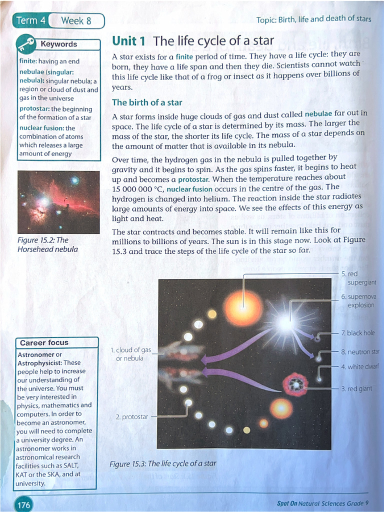 The Birth, Life & Death of A Star | PDF