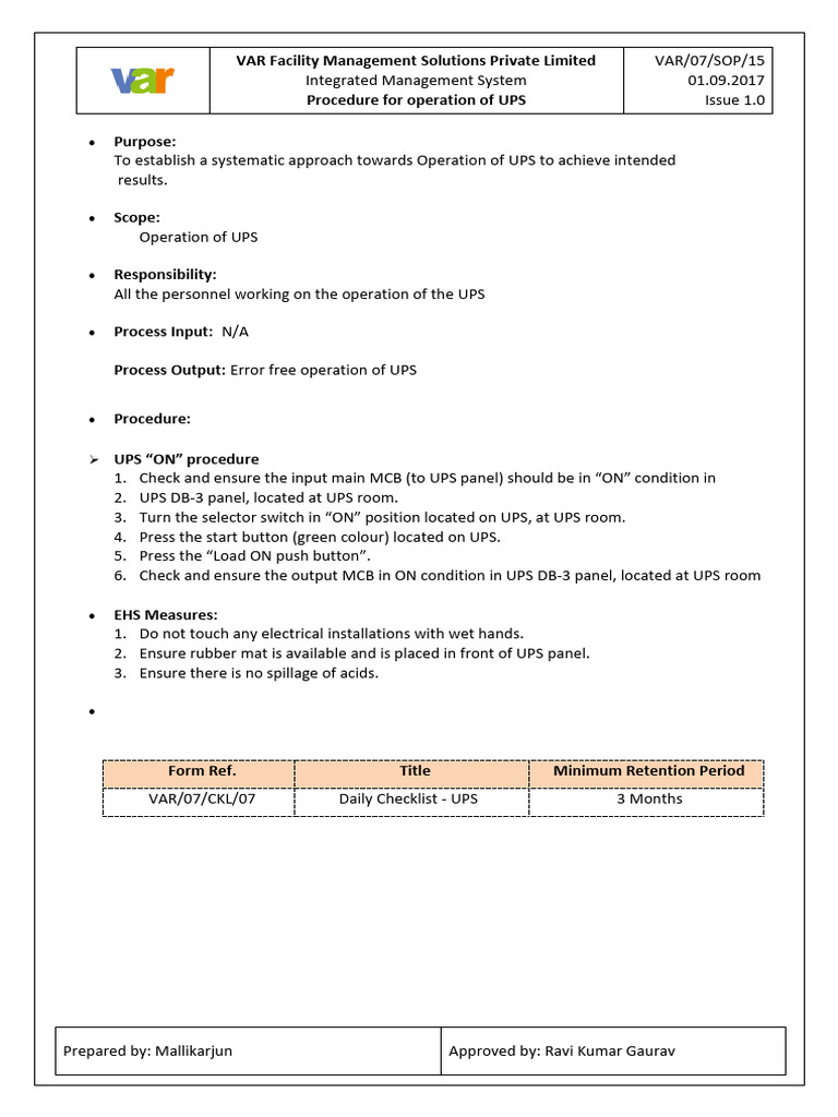 15 Var Sop Ups | PDF