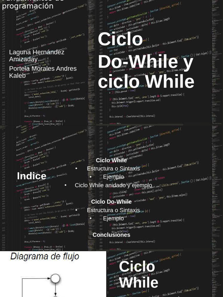 Ciclos While, Do-While | PDF | Flujo de control | Programación de computadoras