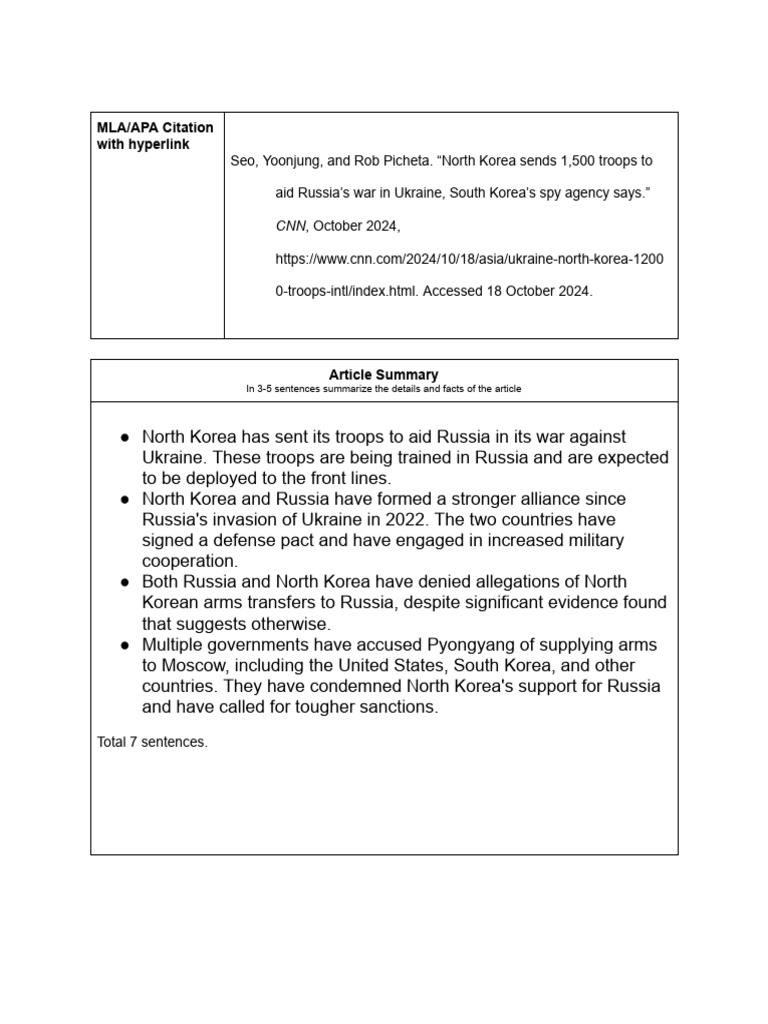 North Korea Sends Troops to Russia | PDF | World Politics | North Korea