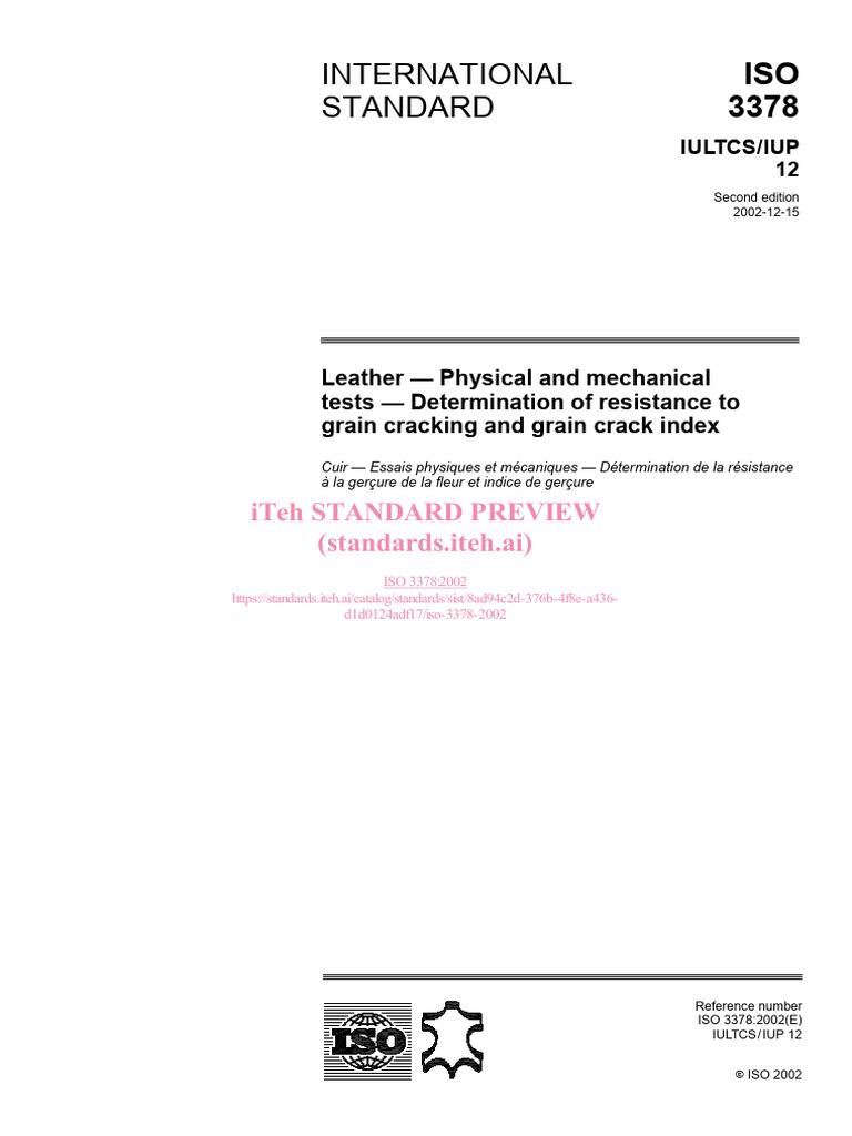 ISO-3378-2002 | PDF | International Organization For Standardization
