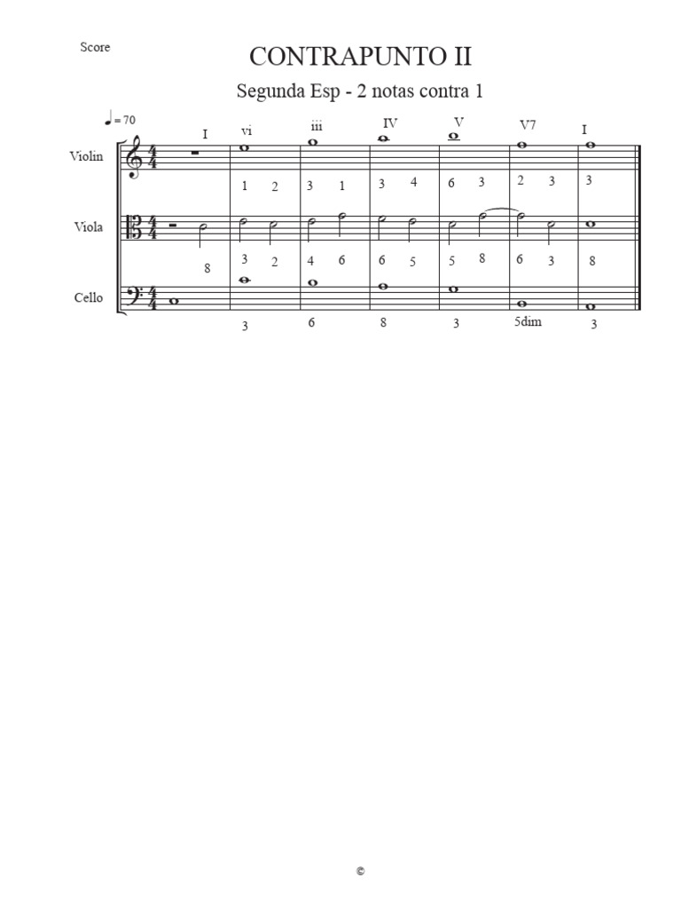 CPTO 3 VOCES 2DA ESP - Score | PDF