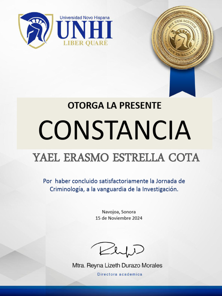Constancia Estrella Cota | PDF