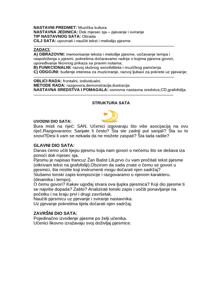 30 Dok Mjesec Sja | PDF