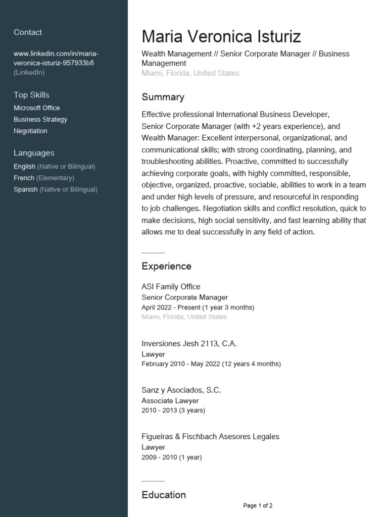 Curriculum Maria | PDF | Business | Business Economics