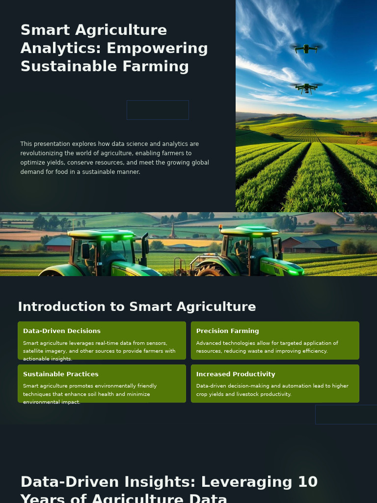 Smart Agriculture Analytics Empowering Sustainable Farming | PDF ...