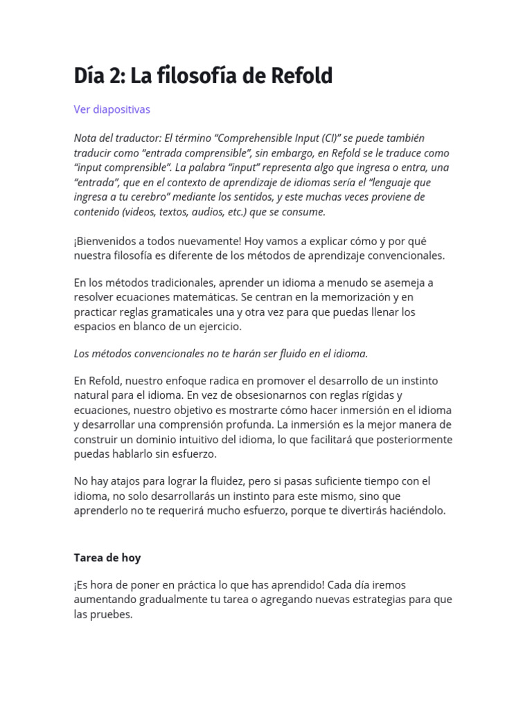 Refold Academy | PDF