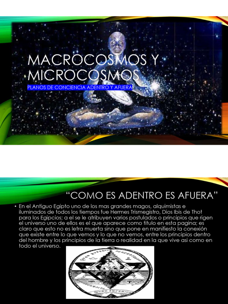 Conexión entre Microcosmos y Macrocosmos | PDF | Alma | Mente