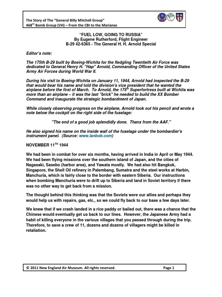The Story of The Billy Mitchell Group - 58th Bomb Wing - 468th Bomb ...