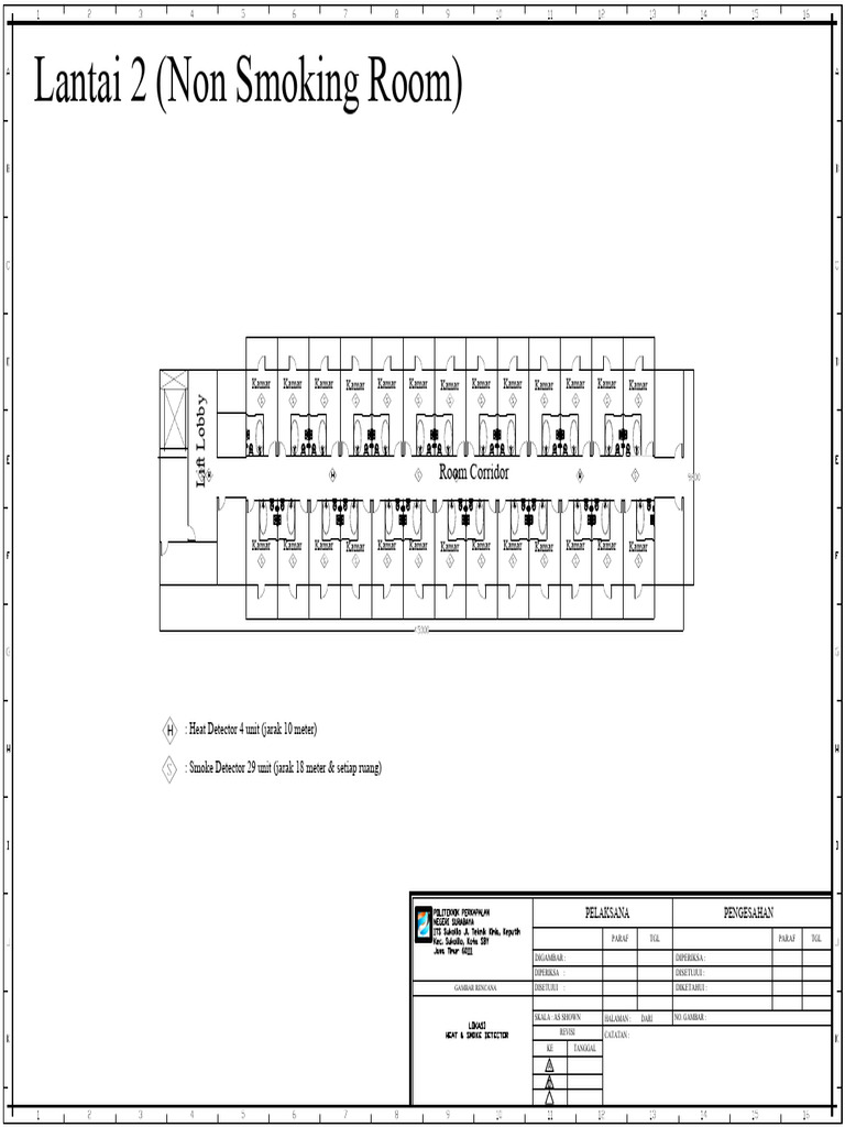 Denah Smoke & Heat Detector Lantai 2 | PDF