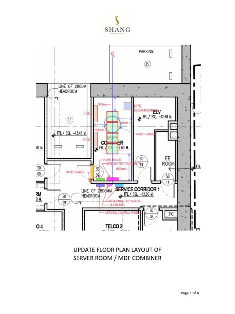 SOH - Basement 3 - Server Room - MDF Combiner Room - Updated | PDF