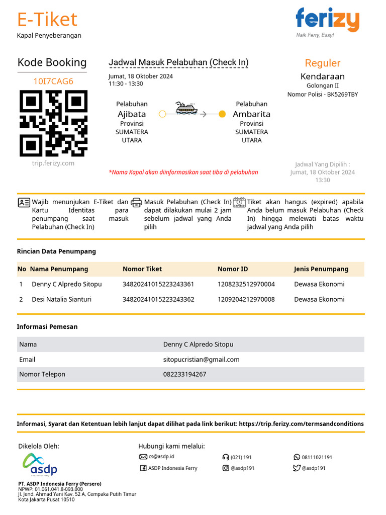 Tiket Berangkat DEDE | PDF