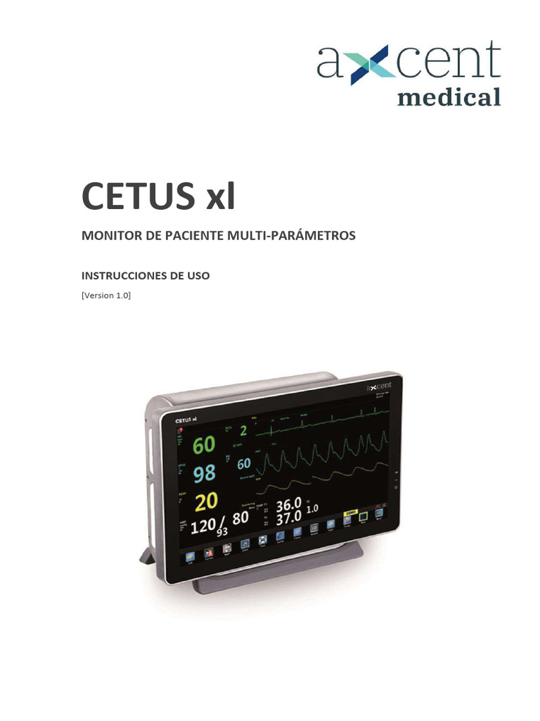 español aXcent CETUS xl - 29 - Instructions for Use EN 1.0_compressed ...