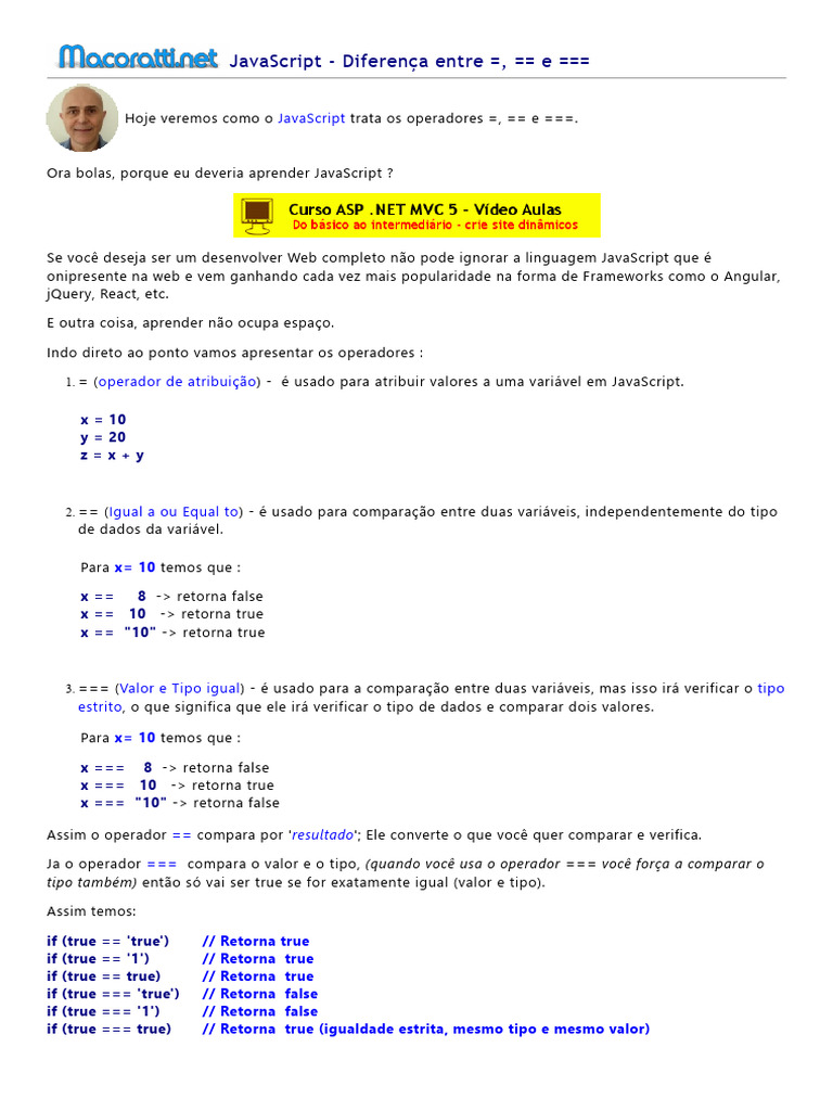 03-1 - Tipos de Dados e Operadores | PDF | Script Java | Tipo de dados
