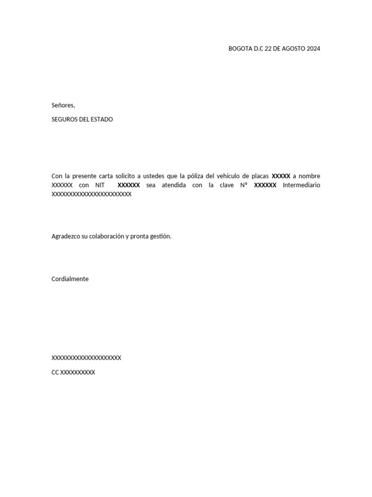 Carta Cambio Asesor | PDF